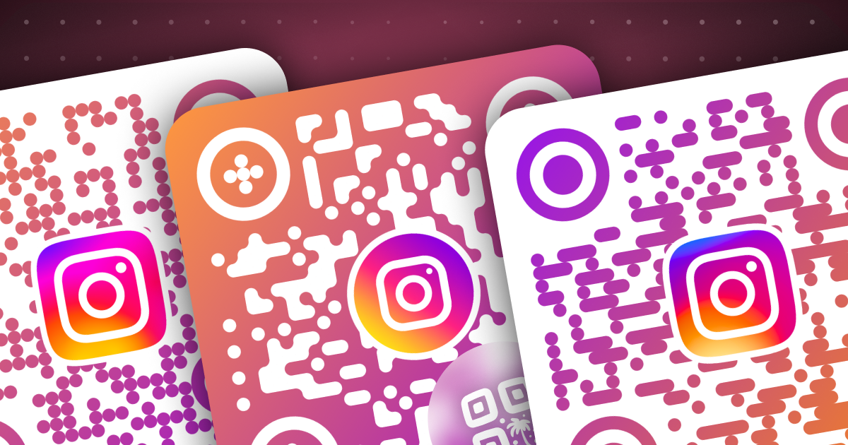 โลโก้ Instagram | สร้างคิวอาร์โค้ด เทมเพลต