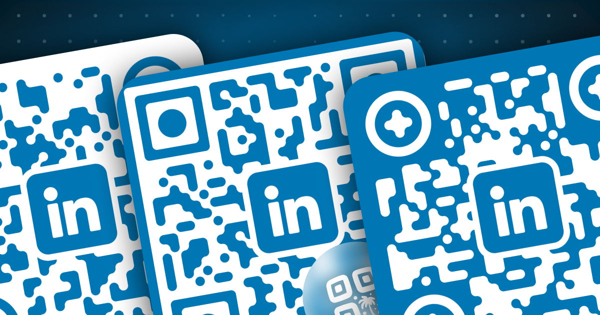 Linkedin Blue Logo - QR Code Template Generator