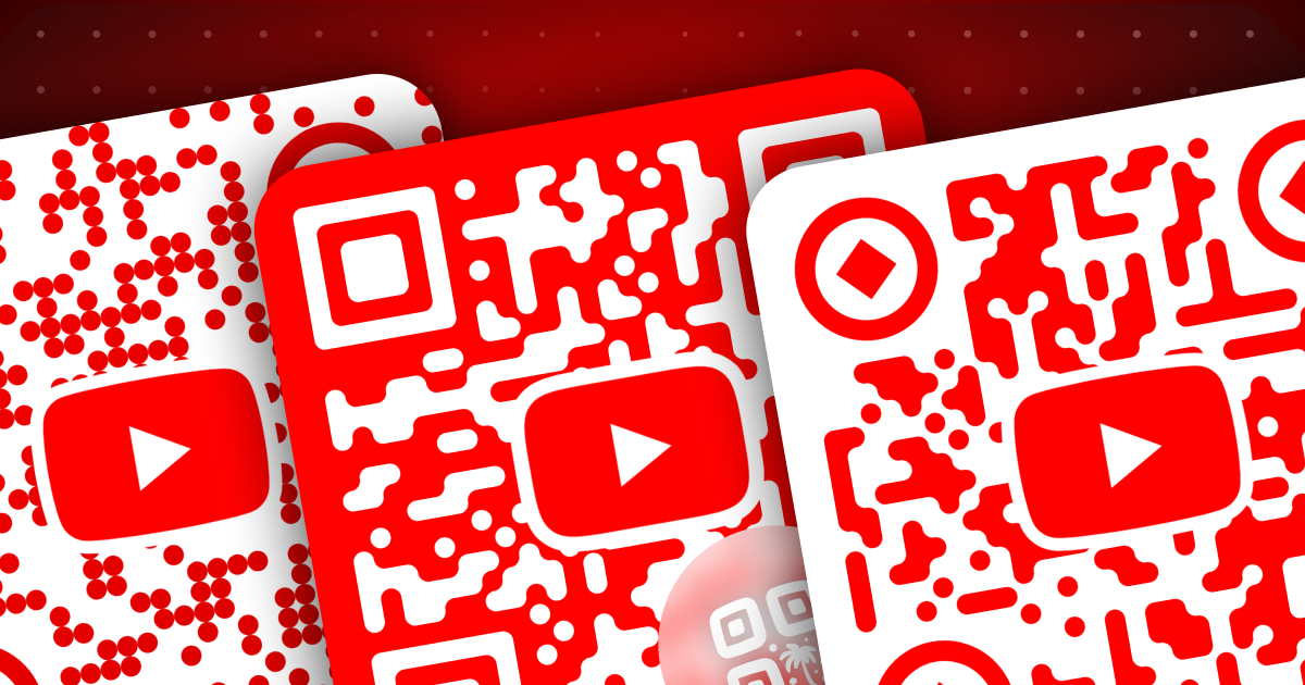 Youtube Logo Red Qr Code Template Generator 